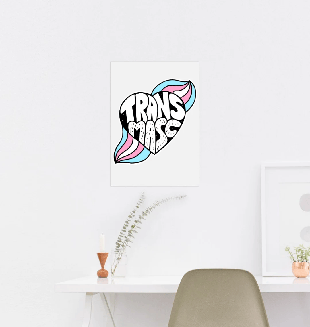 Trans Masc Art Print | Fox Fisher Studio